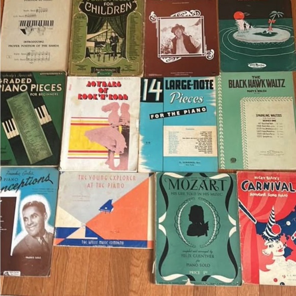 Other | Vintage Piano Sheet Music Collection | Poshmark